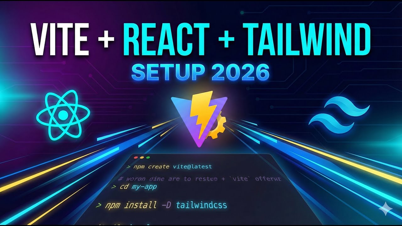 Vite + React + Tailwind CSS Setup from Scratch (2026 Guide)