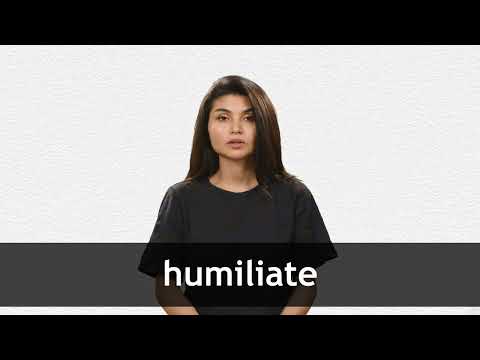 How to pronounce HUMILIATE in American English