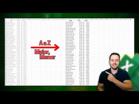 Como Colocar em Ordem Alfabética no Excel de Modo Automático | 3 Exemplos | A a Z, Maior Menor...