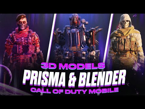 Call of Duty Mobile 3D Models | COD Mobile 3D Models Download Link | 3d Models for Blender & Prisma