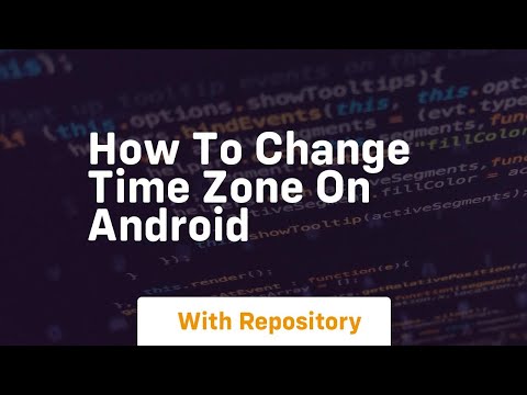 How to change time zone on android
