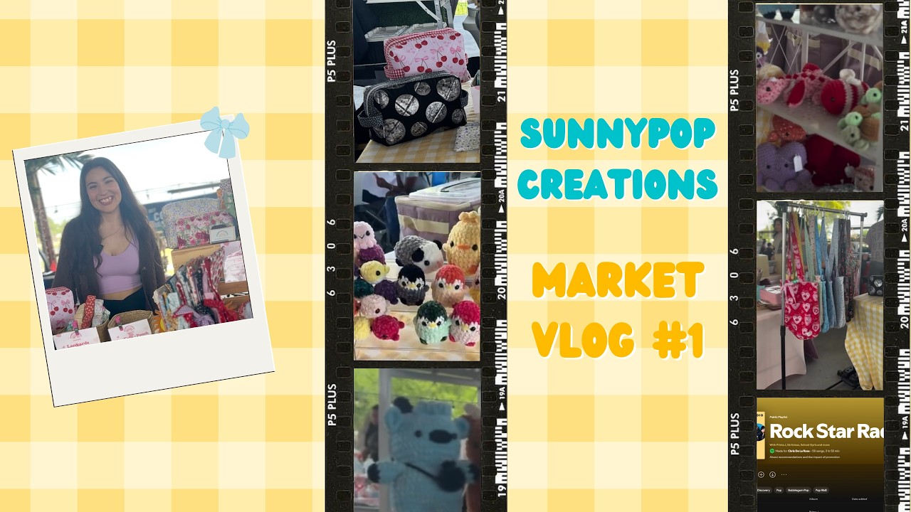 Sunnypop Adventures Market Vlog #1 | University Drafthouse Patio Market