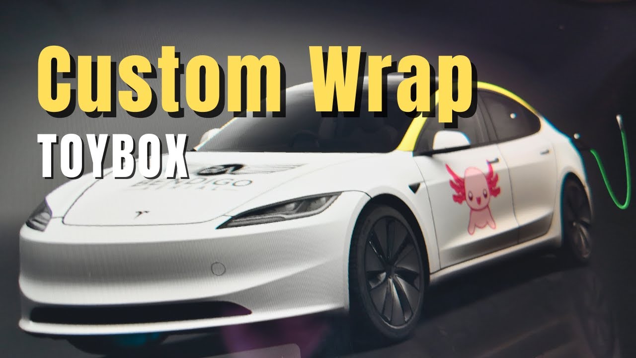 Design Your Own Custom Tesla Wrap for Toybox Paint Shop