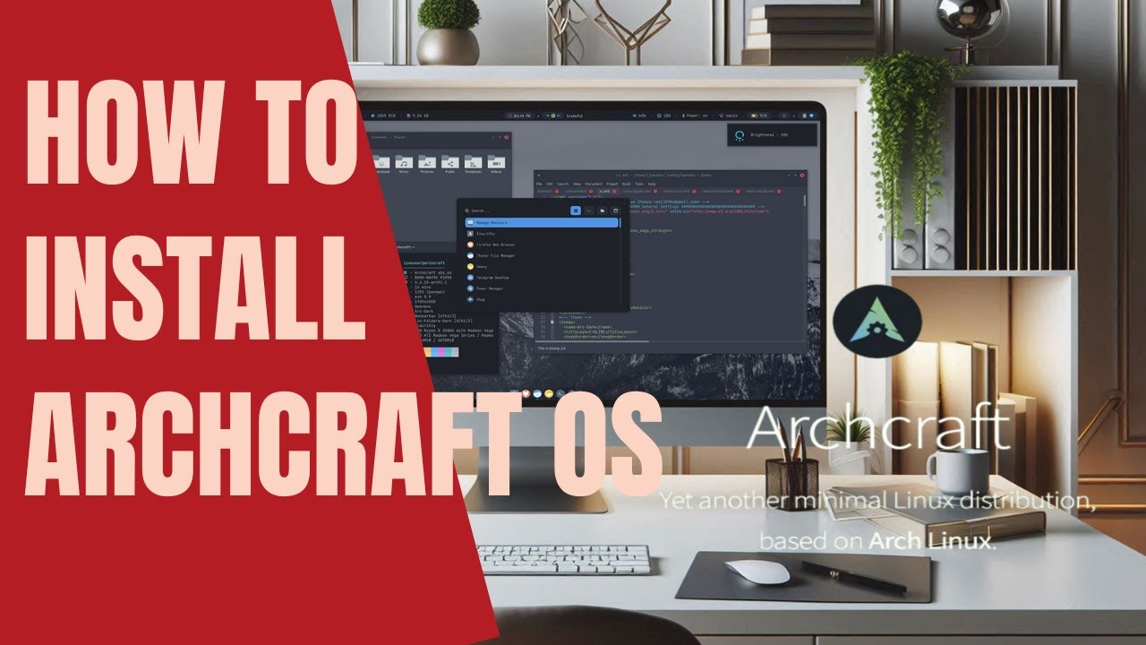Archcraft OS : the lightest version of Linux, How to install it on any laptop or PC