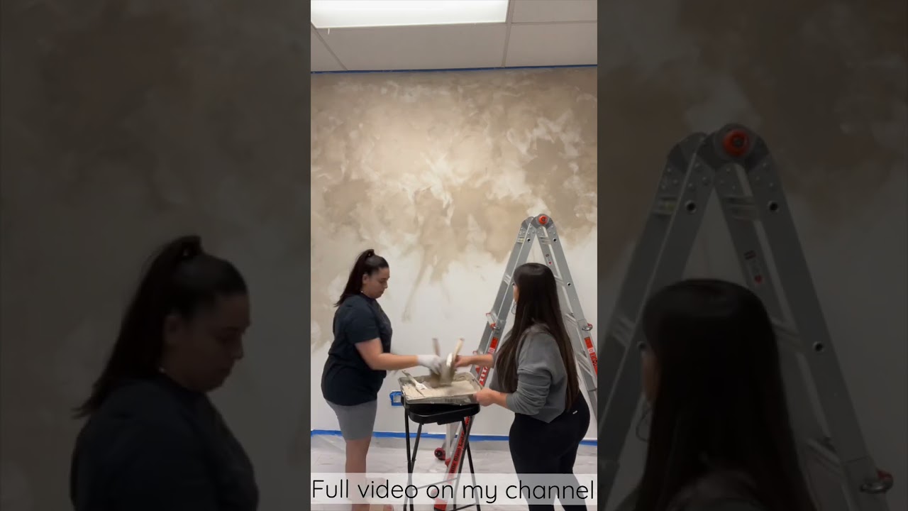 Limewash Paint 🤎 #youtubeshorts #wallpainting #limewash #interiordesign #interior #homedecor #diy