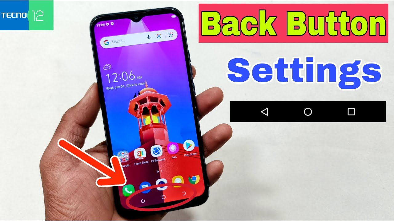 Tecno Spark Go 2020/2021 Back Button Show Kaise Karen | How To Set Back Button Settings Tecno Spark