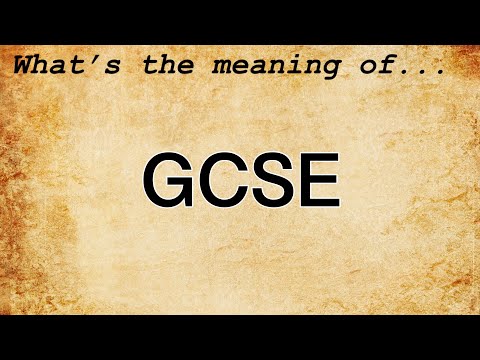 GCSE Meaning | Definition of GCSE