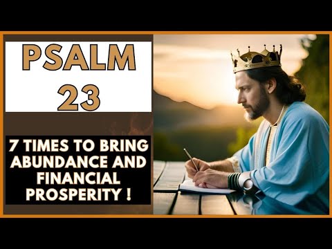 PSALM 23 Prayed 7 times to bring abundance and financial prosperity into your life!!!