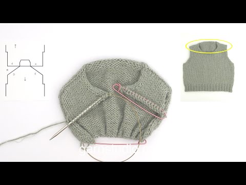 How to work European shoulder with increases to the armholes – Front pieces