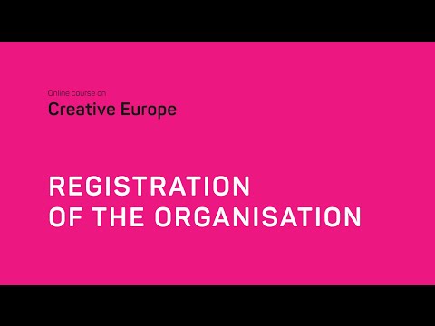 Creative Europe: registration of the organization with Yvelin Karu-Veskioja