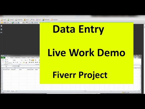 Learn Data Entry Work Demo Beginners on Fiverr | Data Entry Work Demo ...