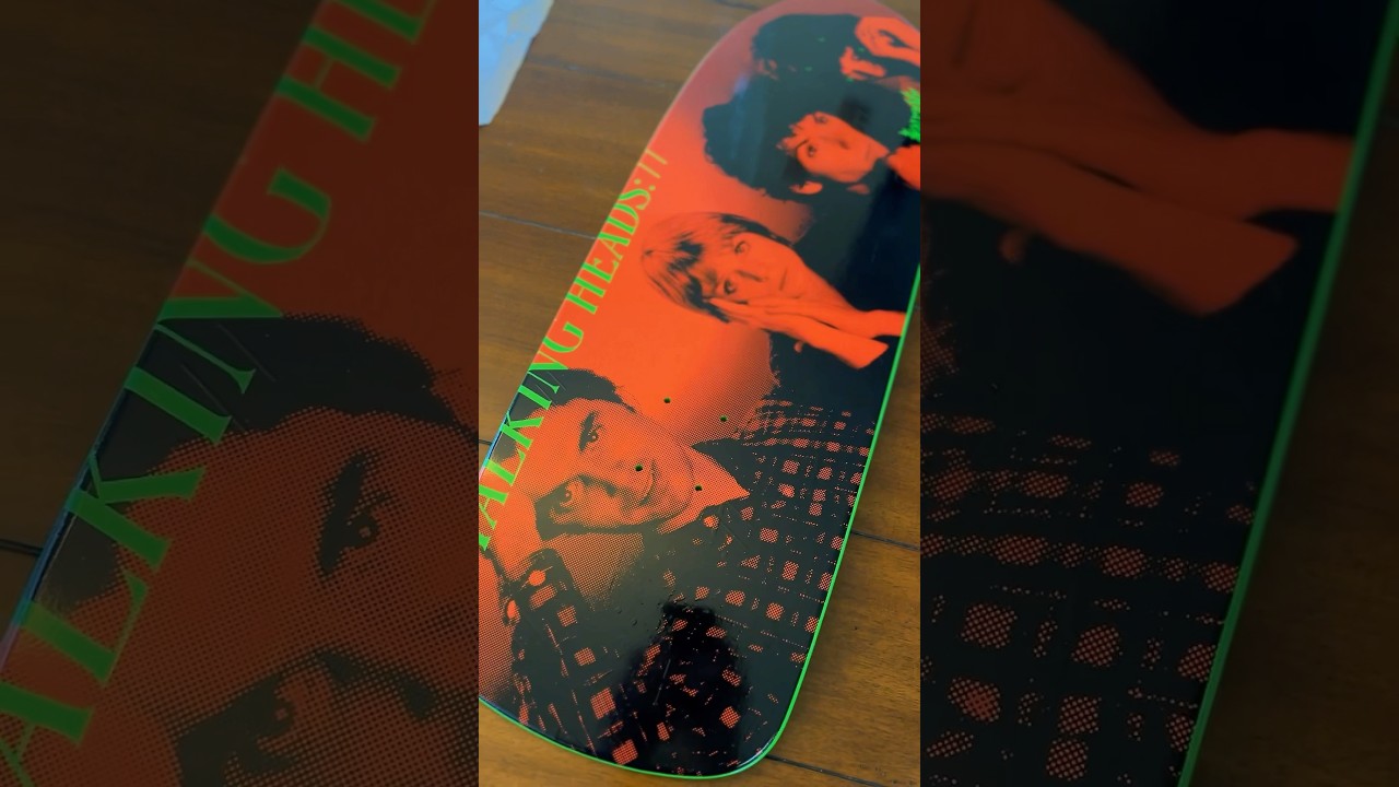 NEW! Talking Heads SKATEBOARD. #talkingheadsband #welcomeskateboards #talkingheads