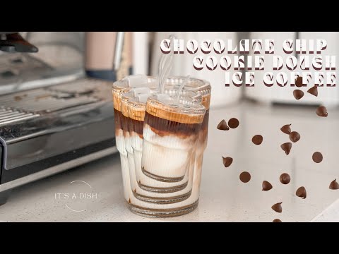 Chocolate Chip Cookie Dough Ice Coffee | It's a Dish food blog recipe