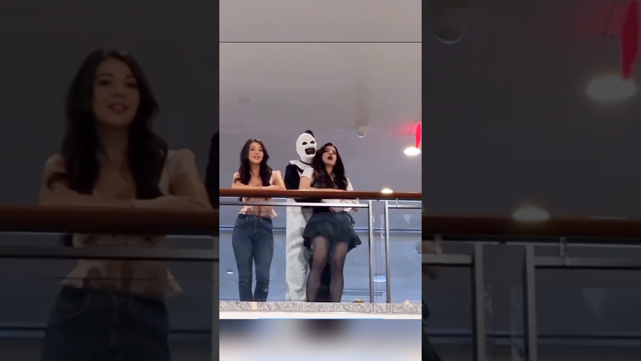 Art The Clown And Sienna Hugging | Terrifier #terrifier #arttheclown #hug #funny #horror #fyp #short