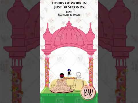 Hours Of Work In 30 Seconds π Wedding Illustration || Couple Illustration || Couple Caricature β