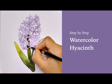 How to draw a Hyacinth Step by Step – I'm Youtuber – Follow my videos ...