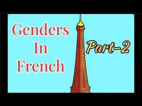 French Noun's Genders | Les noms en français.