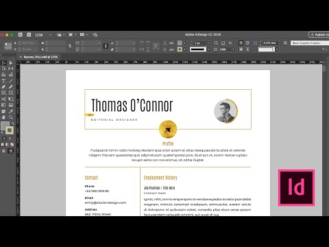 FREE Resume Template for Adobe InDesign