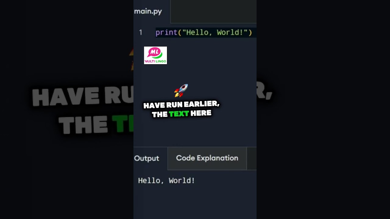 MultiLingo: Unlock the Secrets of Python's Print Function!#helloworld