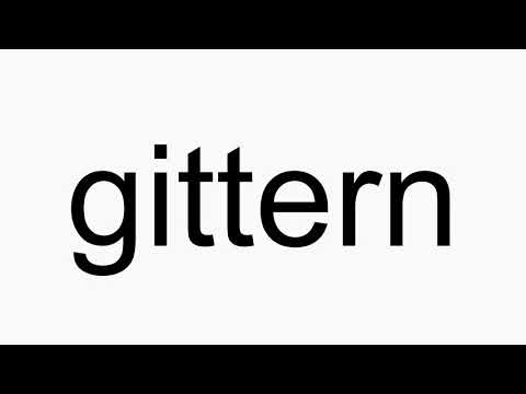 How to pronounce gittern
