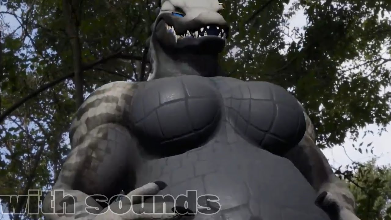 [fixed ]female croc | vore animation