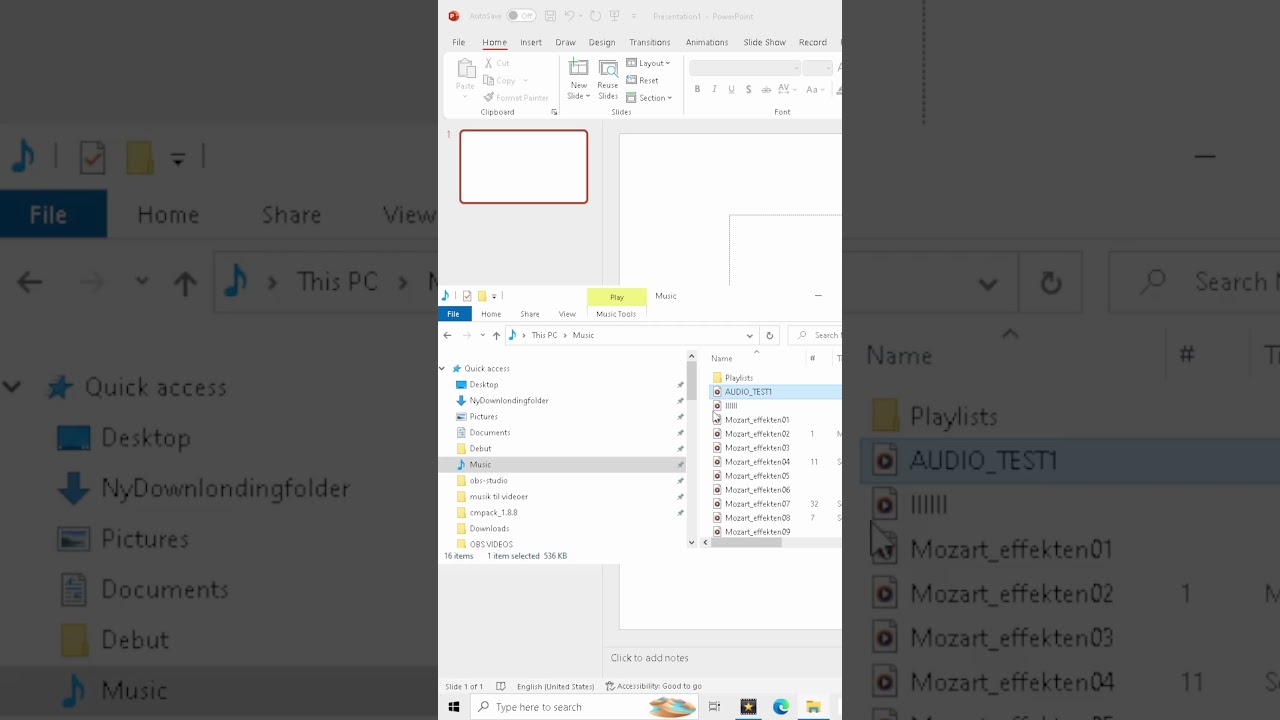 How to add Audio to Powerpoint Presentation