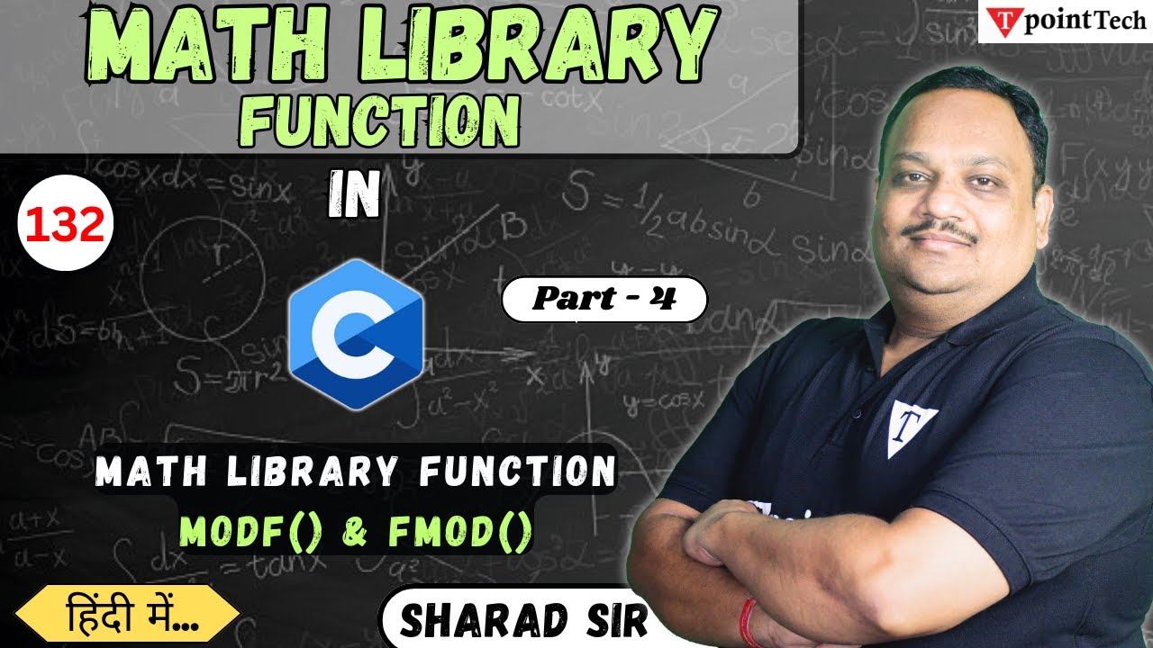 Math Library Function MODF() & FMOD() in C Programming Part-4 | Math Library Function in C Language