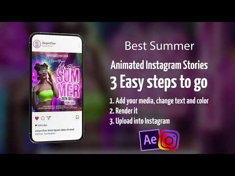 Best Summer After Effects Template Instagram Stories preview