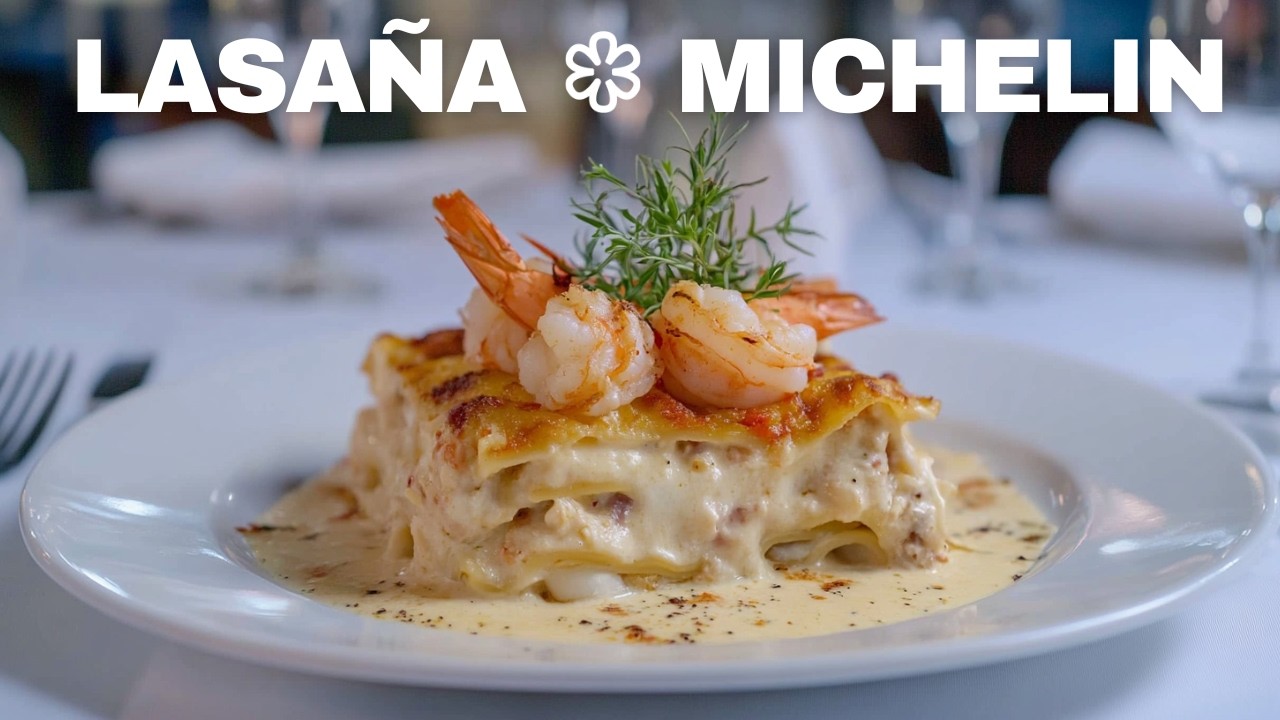Lasaña de Langostinos con Salsa Secreta – Receta de Chef Michelin