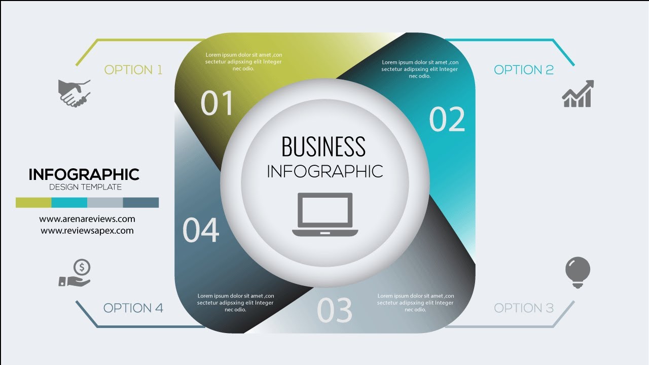 HOW TO MAKE AN INFOGRAPHIC BUSINESS DESIGN TEMPLATE VECTOR Illustrator Tutorial