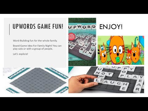 Upwords for Spelling Words. Board Game idea for Family Night