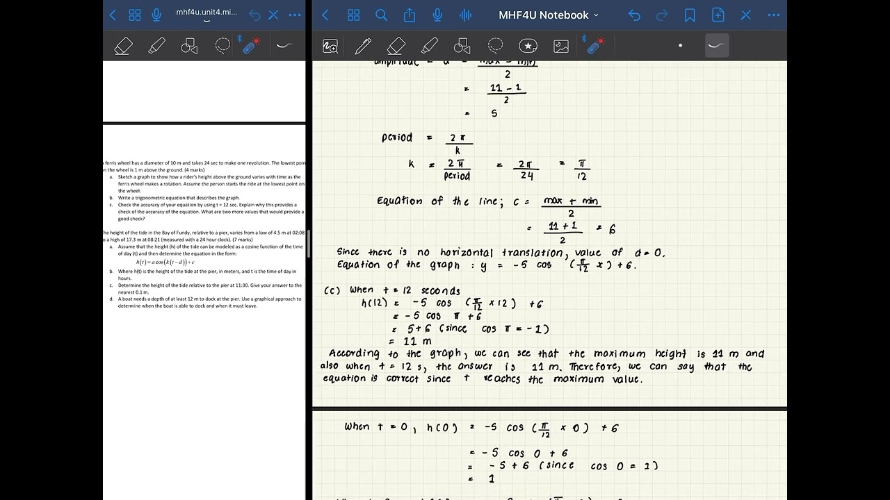 MHF4U Unit 4 Mid Unit Assignment