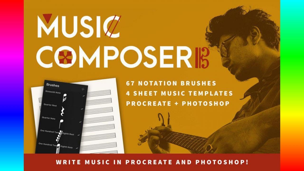 Best Procreate Brushes: Music Composer | Notation Brushes