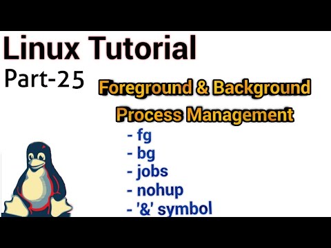 Linux Tutorial 25 - run linux commands in background | Background & Foreground jobs | nohup command