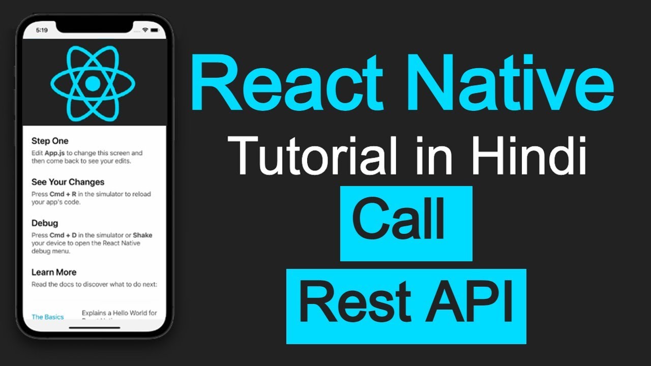 React Native tutorial in Hindi #46 API Call | Fetch Rest API