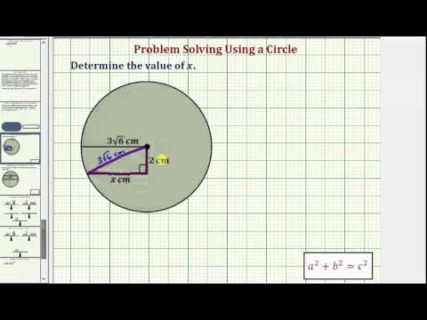 Find a Length of a Segment Using Properties of a Circle and the ...