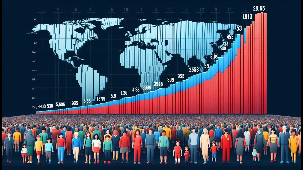 World Population from 1955 to 2020 Bar Chart Race
