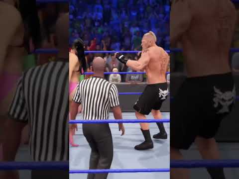 Brock Lesnar vs Jacy Jayne WWE SmackDown Match #wwe #shorts