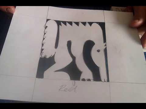 Anteater Pochoir print part 2 of 3