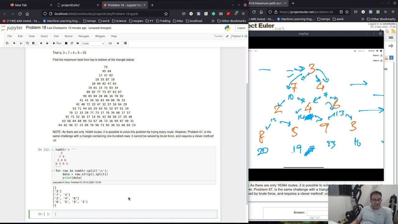 Solving Project Euler Problems in Python - Part 7 (Problem 18, Problem 67)