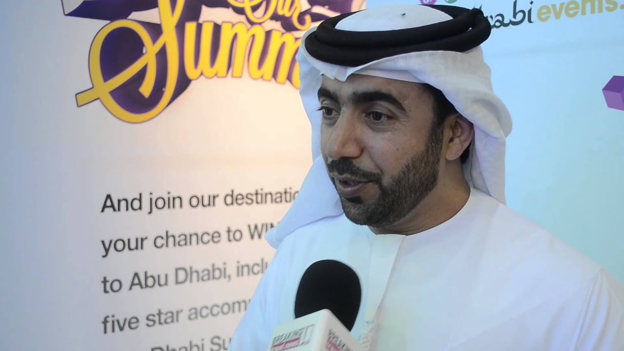 Mubarak Rashed al Nuaimi, director of promotions, Abu Dhabi Tourism ...