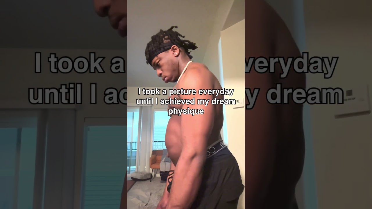 Taking a Picture Everyday Until I Achieve My Dream Physique 😌 #fitnessshorts #bodybuilding #gym