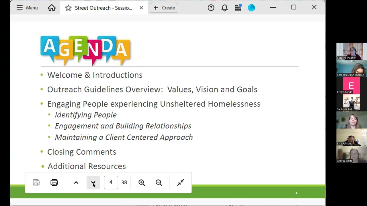 Best Practices in Street Outreach - Session 1