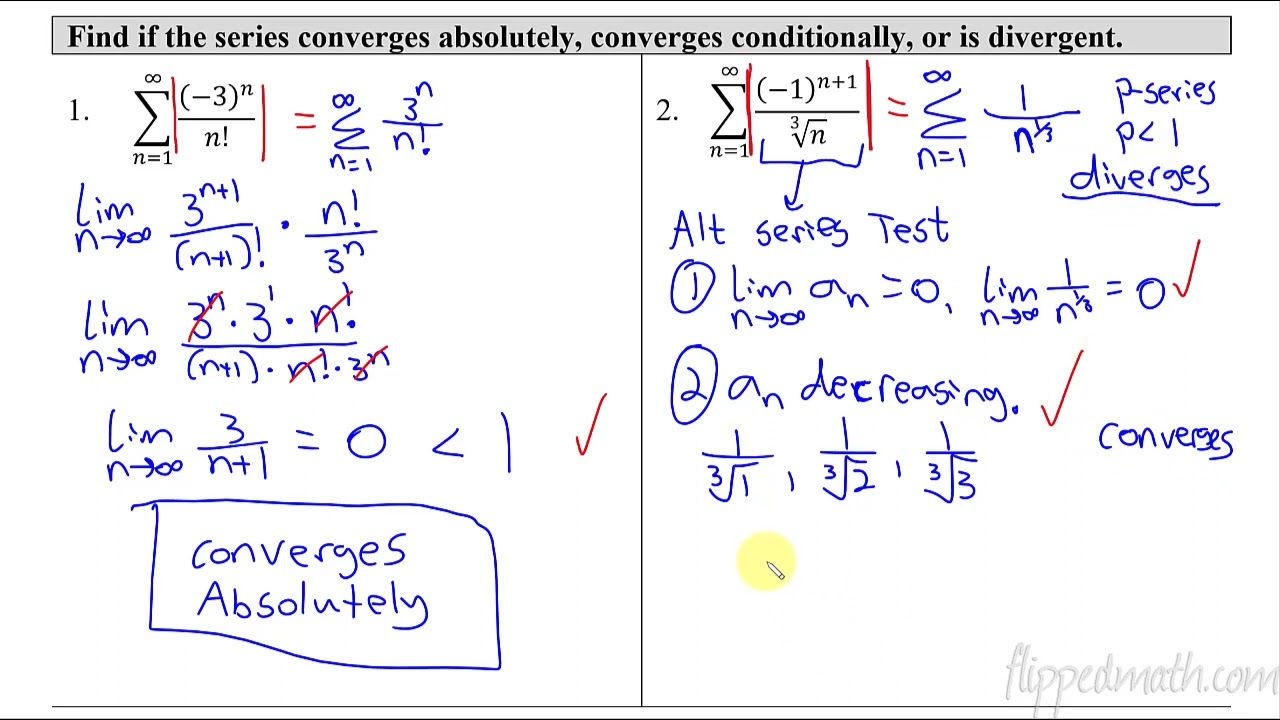 Calculus BC – 10.9 Determining Absolute or Conditional Convergence