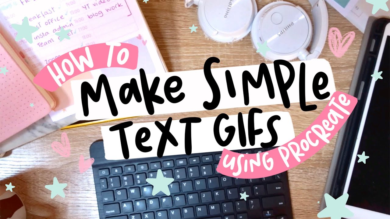 Using Animation Assist to Create Simple GIFs (Part 2 - Text GIFs) | Procreate Tutorial
