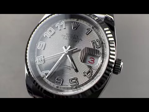 Rolex Datejust Roulette Date Concentric Dial 116234 Rolex Watch Review