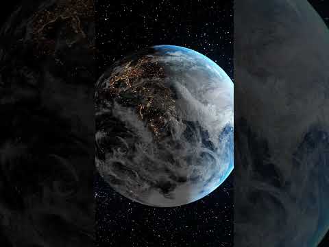 An appearance where half of the earth is night and half is straight