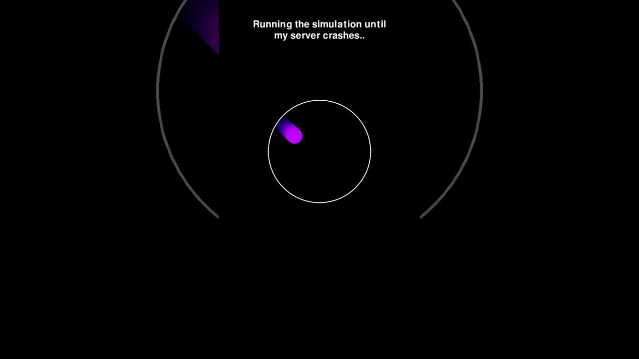 Ball bouncing simulation #adhd #music #code #space #python #physics #simulations #memes #science