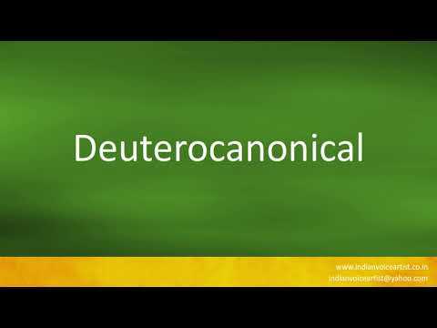How to pronounce "Deuterocanonical". (British and American)