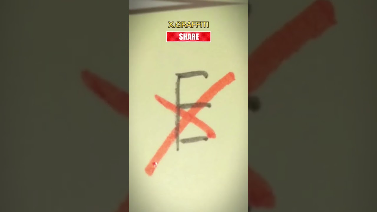 How to tag letter E #shorts #art #graffiti #e #sketch #picture